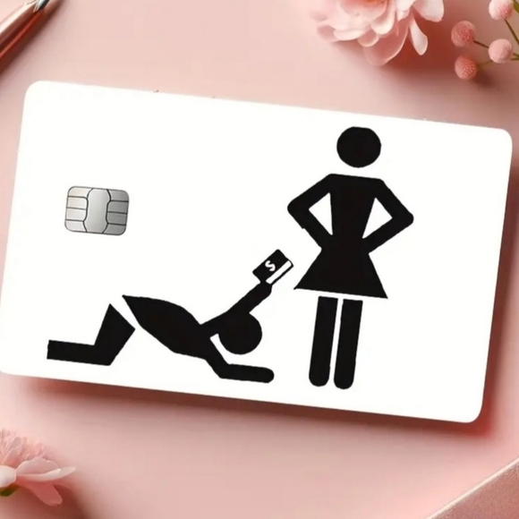 Unbranded | Accessories | Funny Credit Card Skin | Poshmark